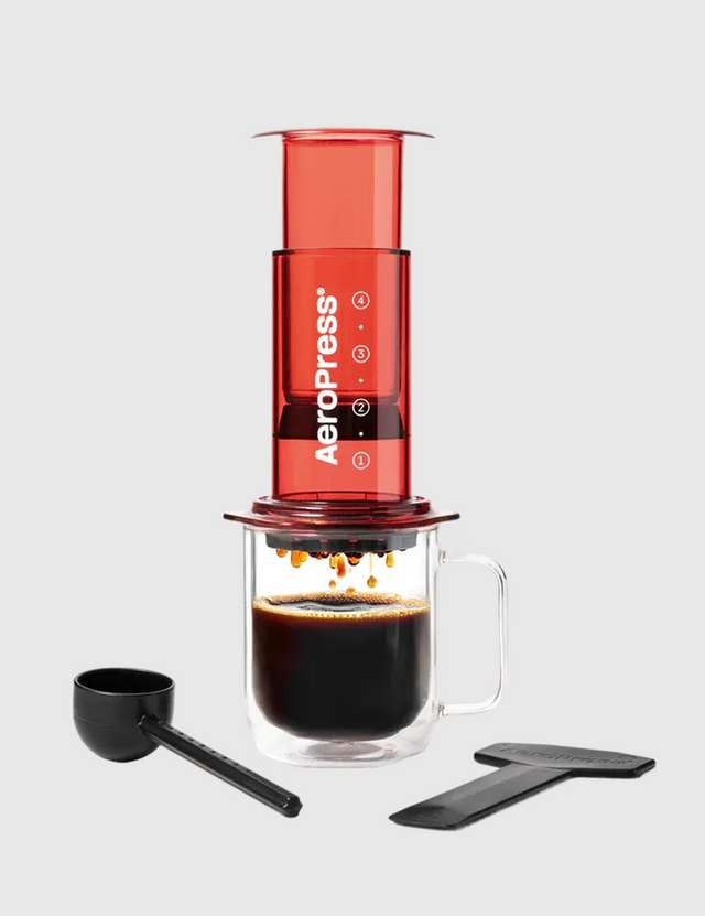 Aeropress Red Coffee Maker – Nomad Coffee Studio