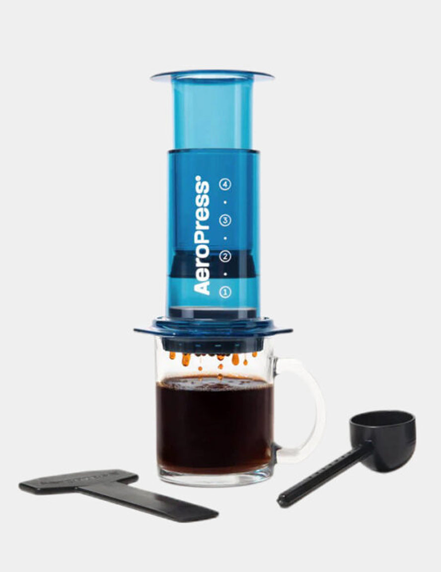 Aeropress Blue Coffee Maker – Nomad Coffee Studio